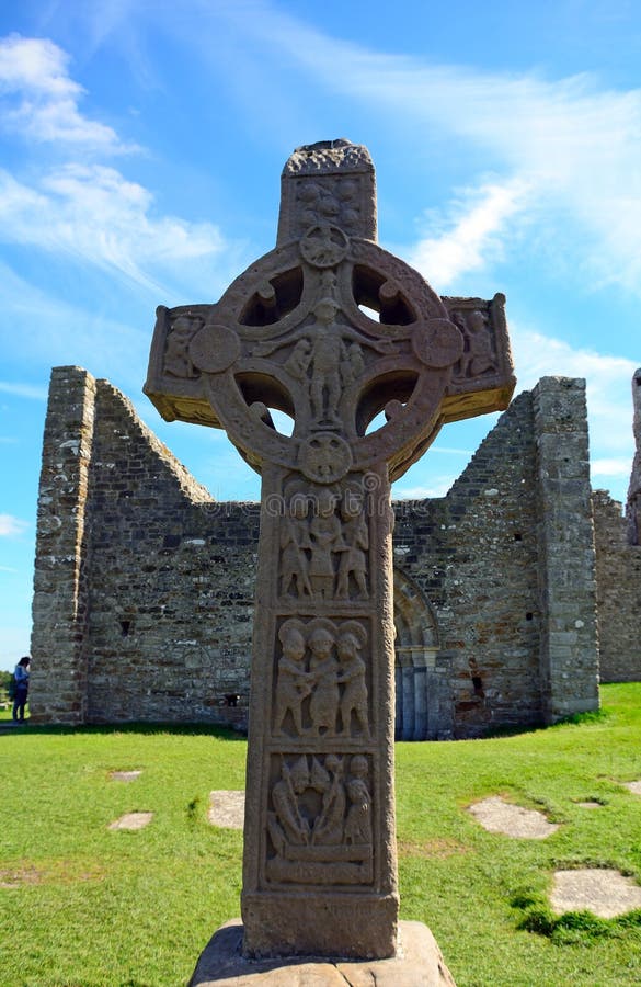 Cruz Celta, Clonmacnoise, Irlanda Fotografia Editorial - Imagem de ...