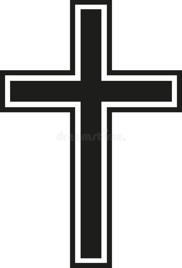 Cruz religiosa gorda ilustración del vector. Ilustración de cristiano ...