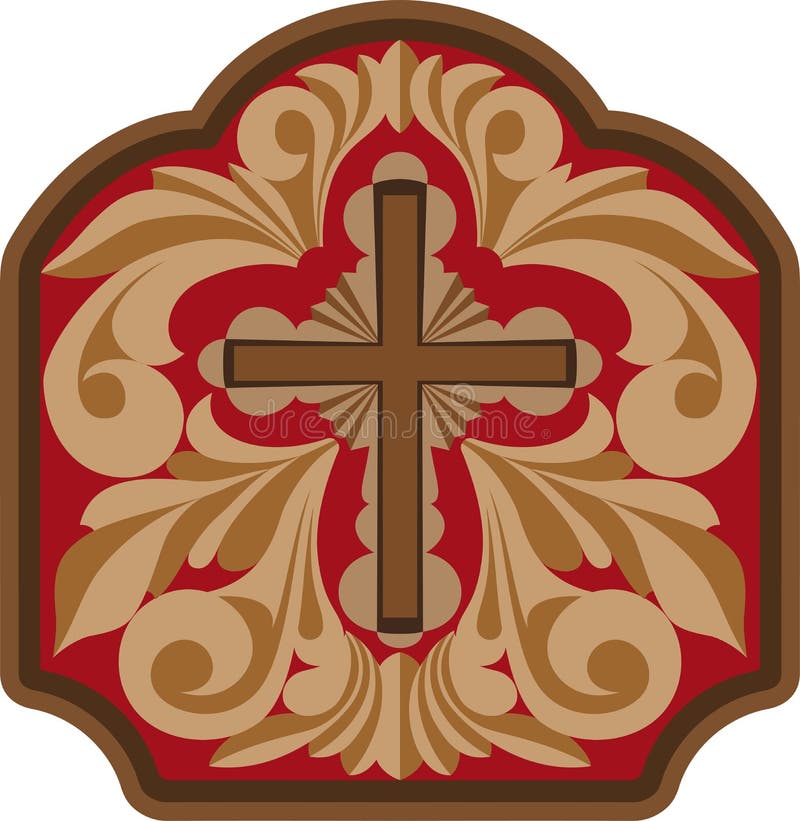 Cruz vectorial ilustración del vector. Ilustración de extracto - 14781264