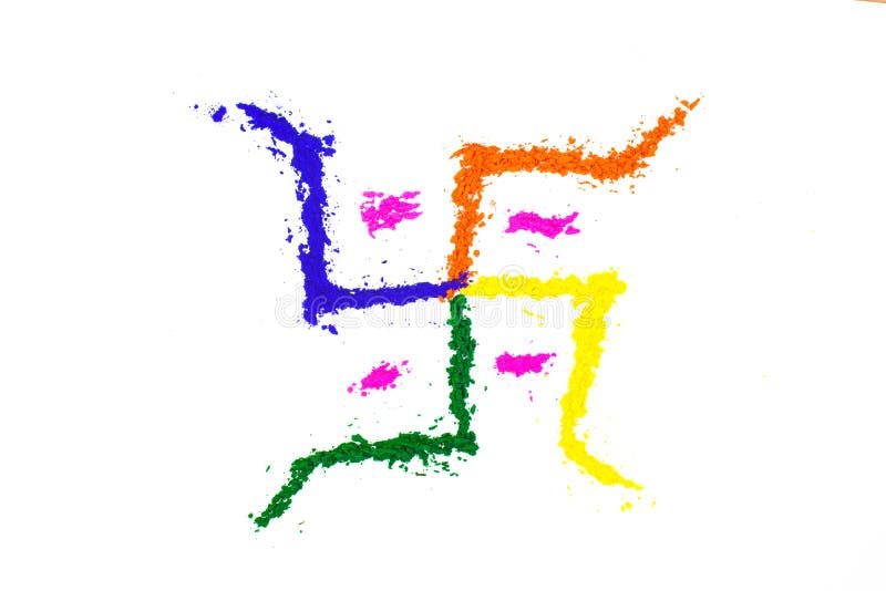 Cruz gamada india foto de archivo. Imagen de colorido - 19297526