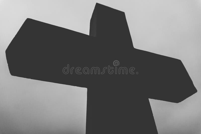 Cruz negra foto de archivo. Imagen de cristo, pecadores - 65266398