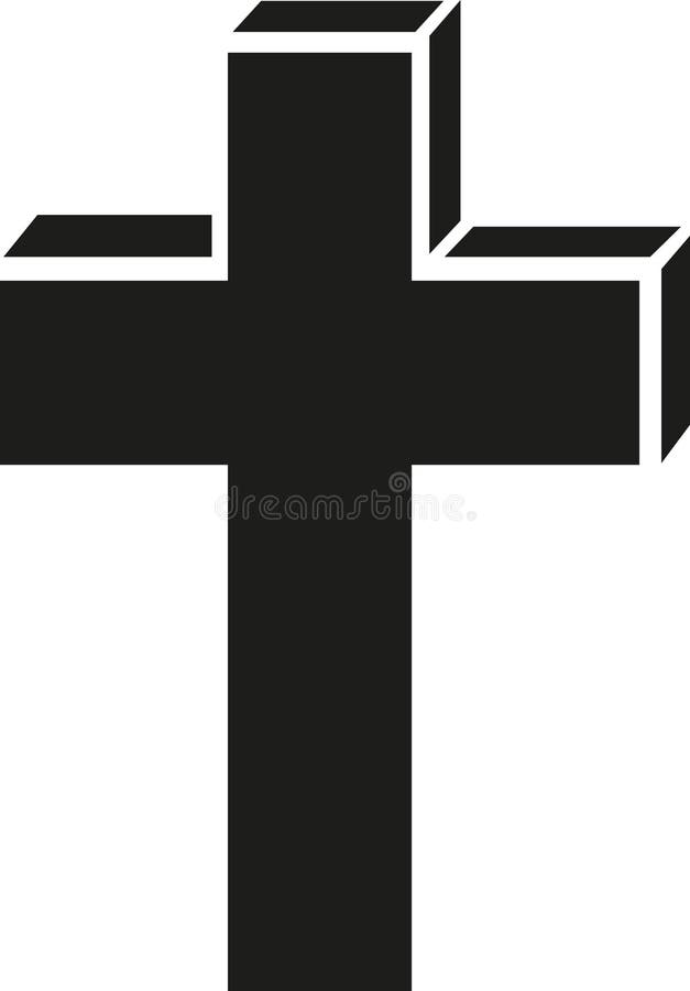 Cruz religiosa Vector ilustración del vector. Ilustración de divino ...