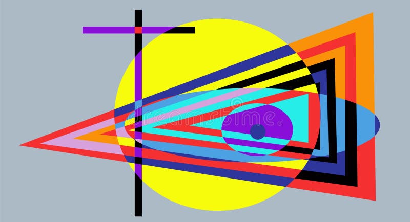 Cruz y ojo ilustración del vector. Ilustración de ornamento - 39704294