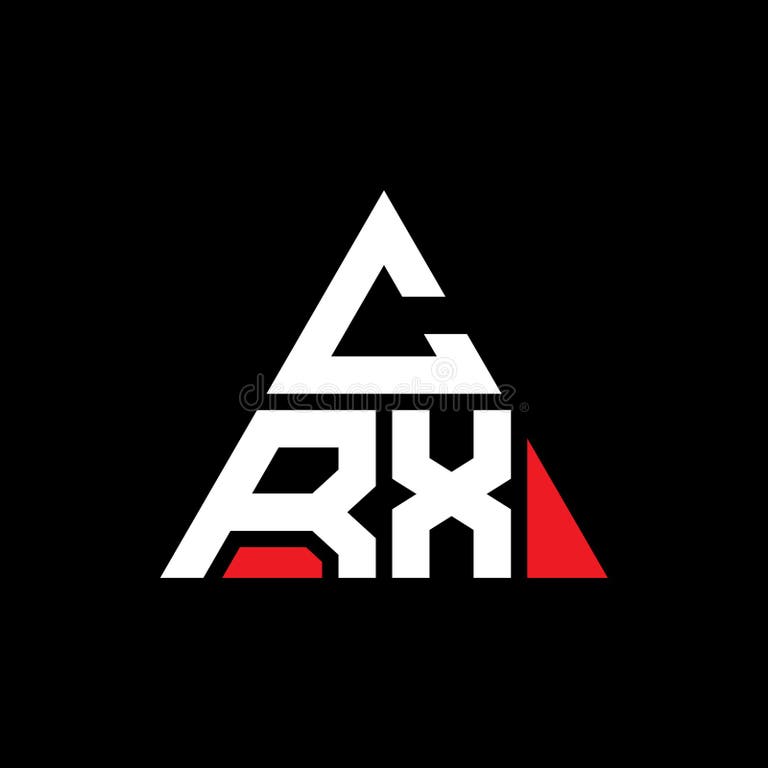 CRX Triangle Letter Logo Design with Triangle Shape. CRX Triangle Logo ...