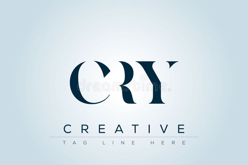 CRY abstract letter logo stock vector. Illustration of typeface - 363286136