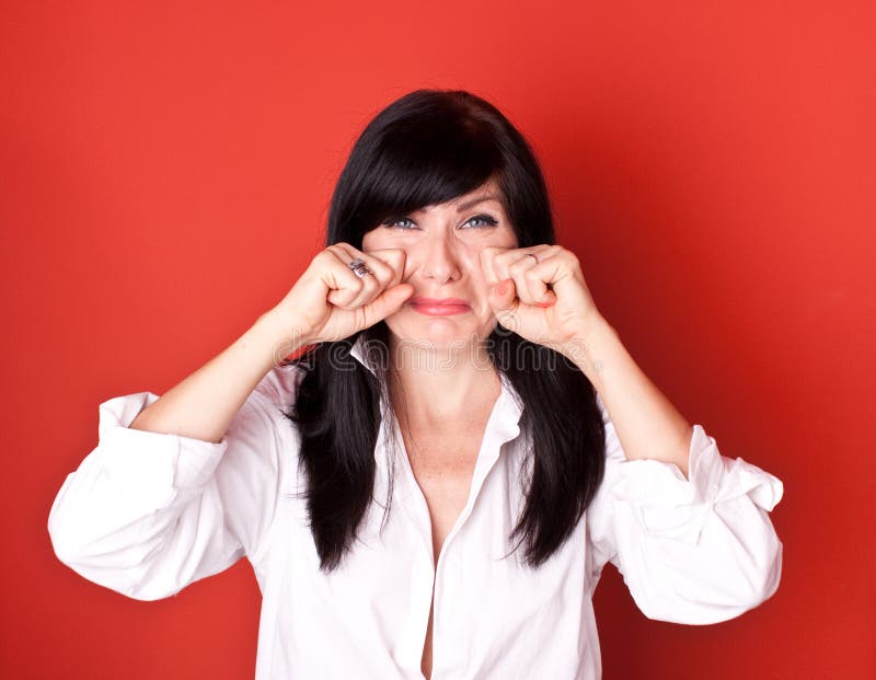Cry baby stock image. Image of black, indoor, cute, beauty - 14949369