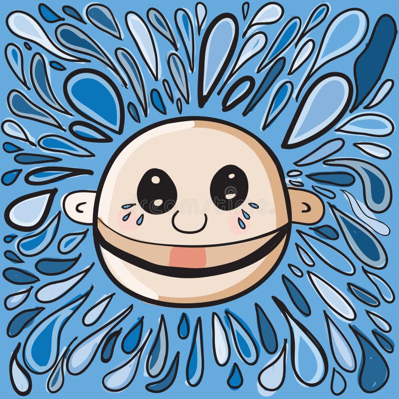 Cry baby stock illustration. Illustration of teardrop - 16258080