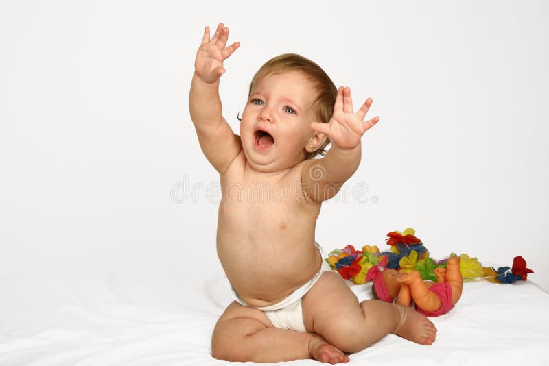 Cry Baby stock photo. Image of wanting, colors, toys, crying - 1966040