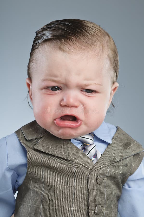 Cry Baby Businessman stock image. Image of face, head - 31032061