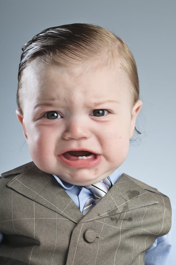 Baby Businessman stock photo. Image of face, biting, cute - 31032096