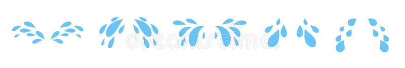 Cry Eye Water Drip. Sweat Stream Vector Isolated Stock Vector ...