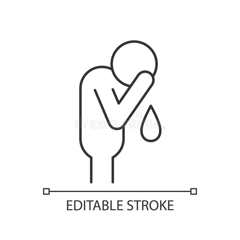 Depression - One Person Stands Alone Stock Illustration - Illustration ...