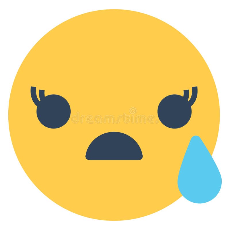 Cry, Sad Face Vector Icon Fully Editable Stock Vector - Illustration of ...