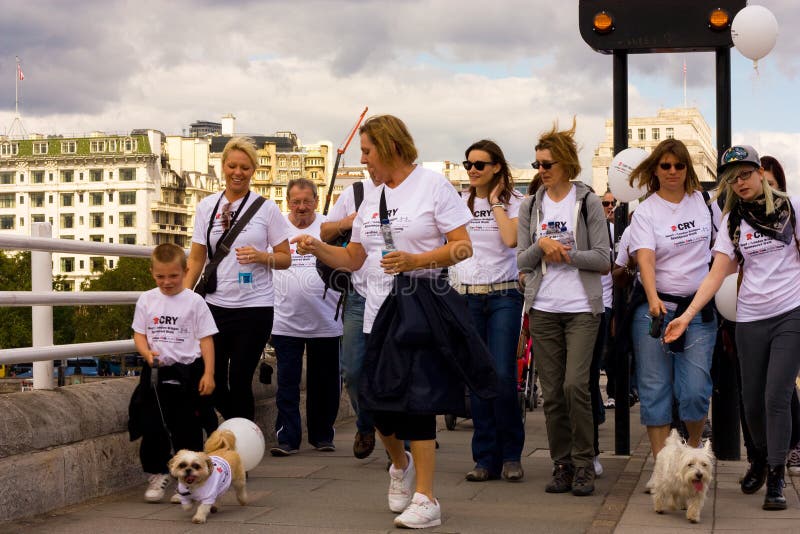Cry walk editorial stock image. Image of fundraising - 25741814