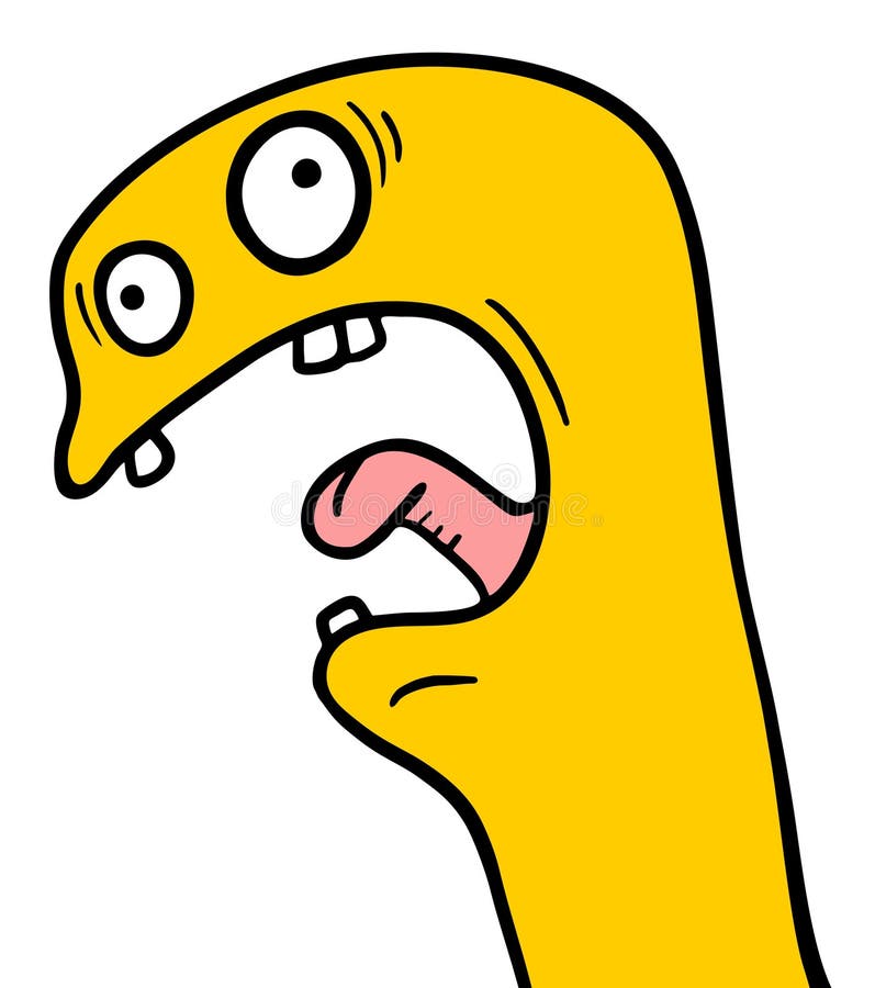 Cry yellow puppet stock vector. Illustration of scared - 39980742