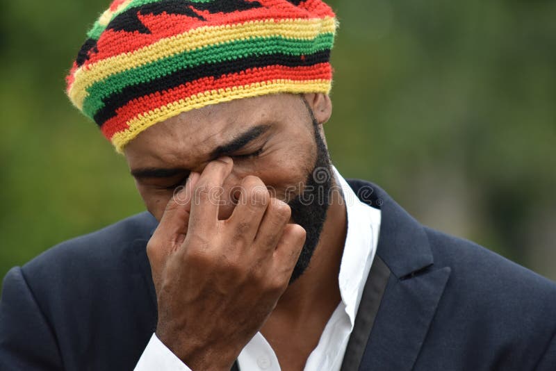 Black Man Crying stock image. Image of black, happy, white - 621587
