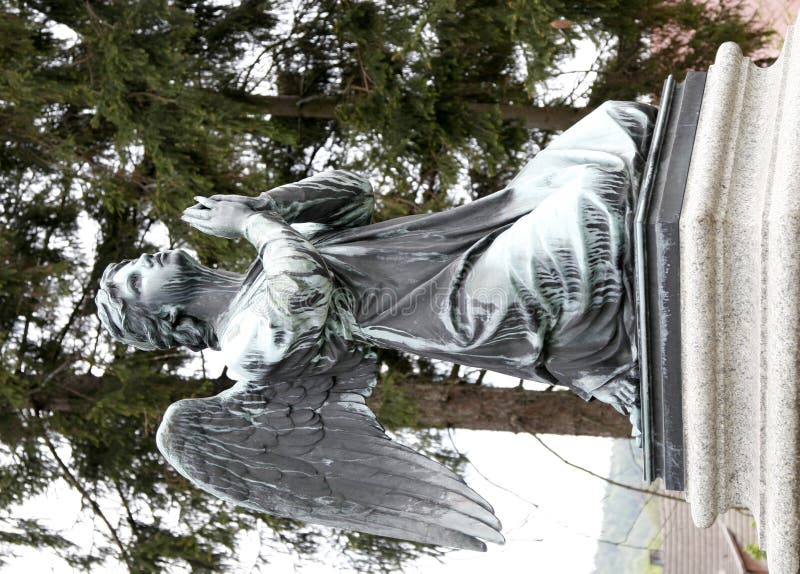 Crying angel sculpture stock photo. Image of branch, forgiveness - 39850280