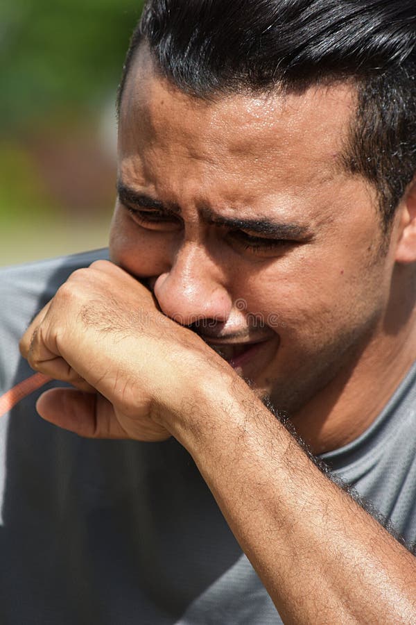 Crying Athletic Man stock image. Image of athletes, adult - 114833141