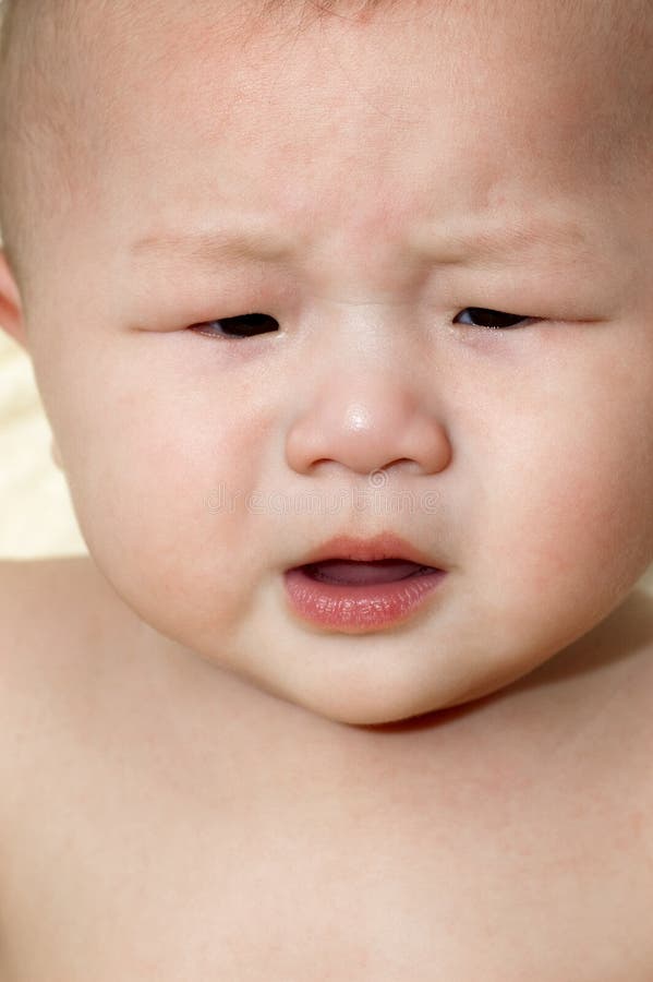 Crying baby stock image. Image of babies, look, kids, tear - 3850863