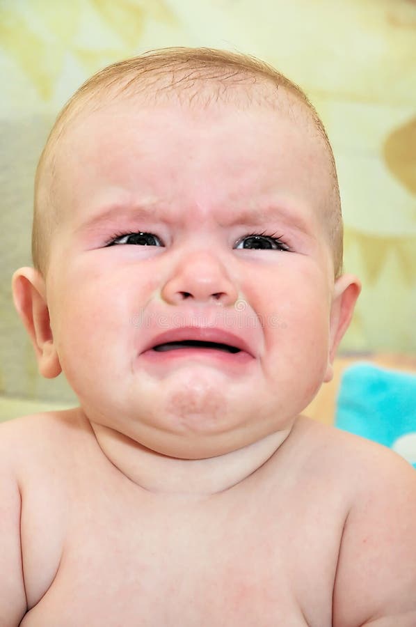 Crying baby stock image. Image of isolated, sound, horizontal - 2751257