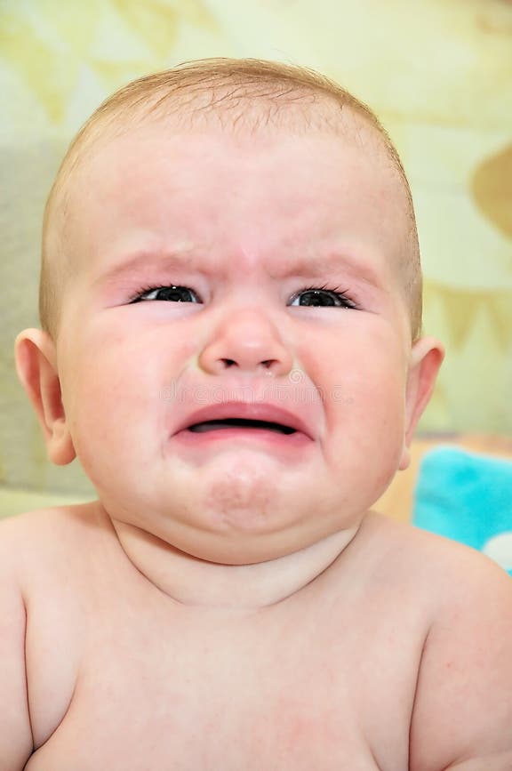 Crying baby stock image. Image of face, eyes, impatient - 12855577