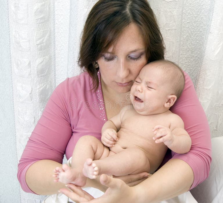 Crying baby stock photo. Image of native, infantile, child - 16552754