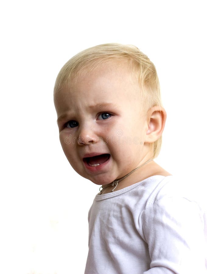 Crying baby stock image. Image of grief, little, eyes - 16654929