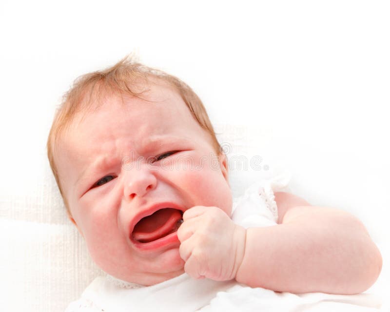 Crying baby stock photo. Image of face, compassion, newborn - 255876