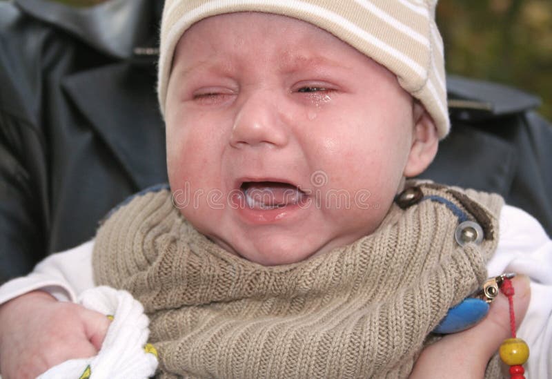 Crying baby stock photo. Image of male, unhappy, face - 1890302