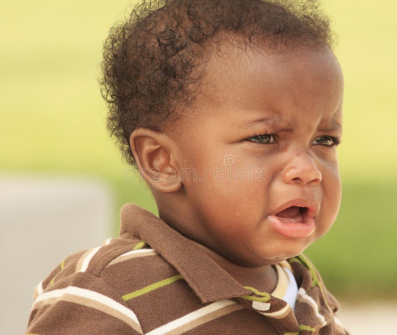 Crying Baby stock photo. Image of shot, toddler, black - 5489270