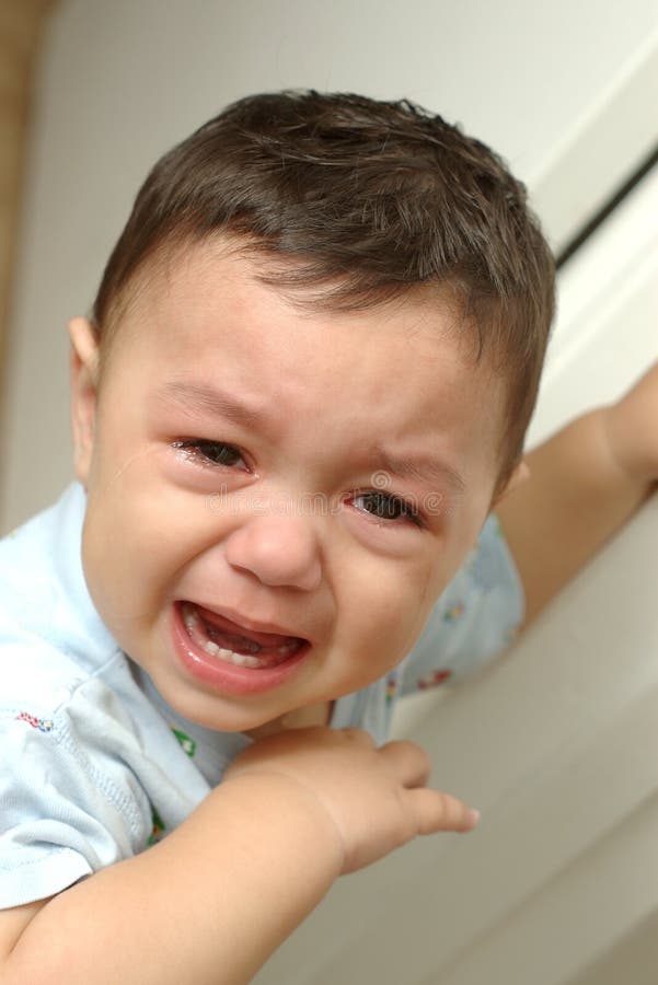 Crying Baby Boy 3 stock image. Image of baby, yell, little - 3491035