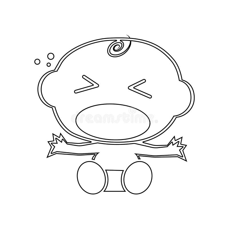 Baby Cry Line Stock Illustrations – 542 Baby Cry Line Stock ...