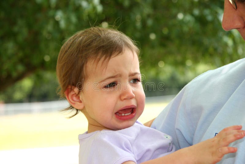 Crying Baby Girl stock photo. Image of upset, hair, large - 186730