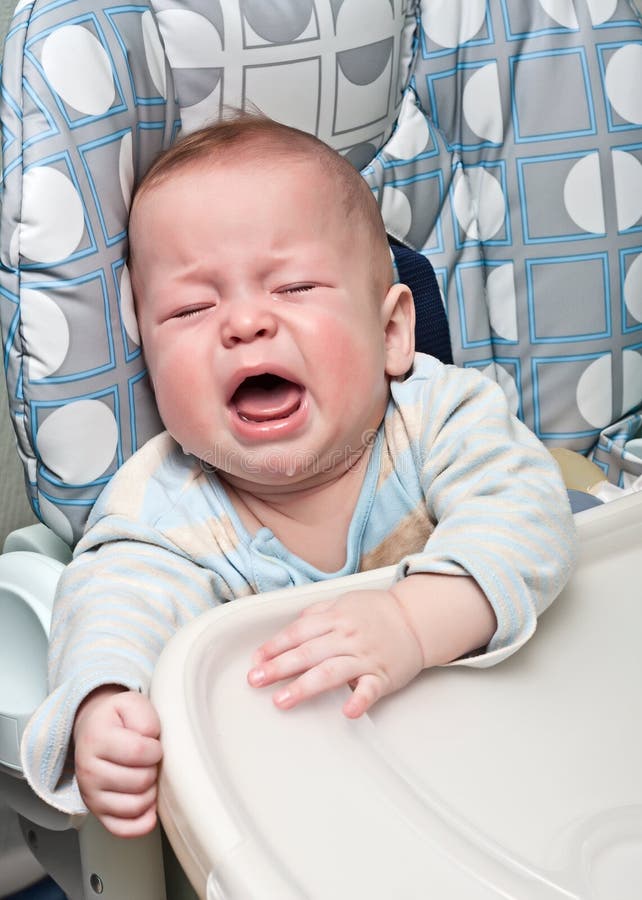 Crying baby stock image. Image of nutrition, white, little - 57422953
