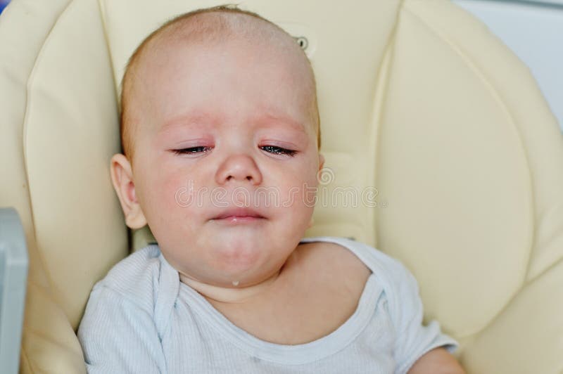 Crying baby stock image. Image of people, cute, innocence - 55501597