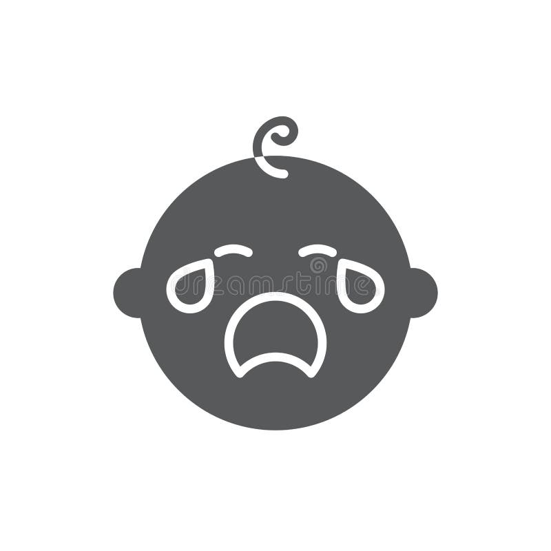 Baby Girl Cry Line Icon Child Infant Stock Illustrations – 141 Baby ...
