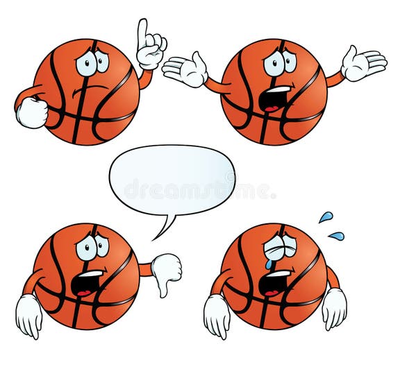 Crying basketball set stock vector. Illustration of depressed - 29696740