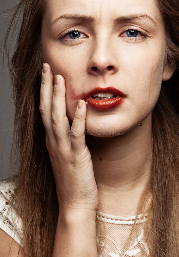 Crying Beauty Girl. stock photo. Image of loss, human - 37755750