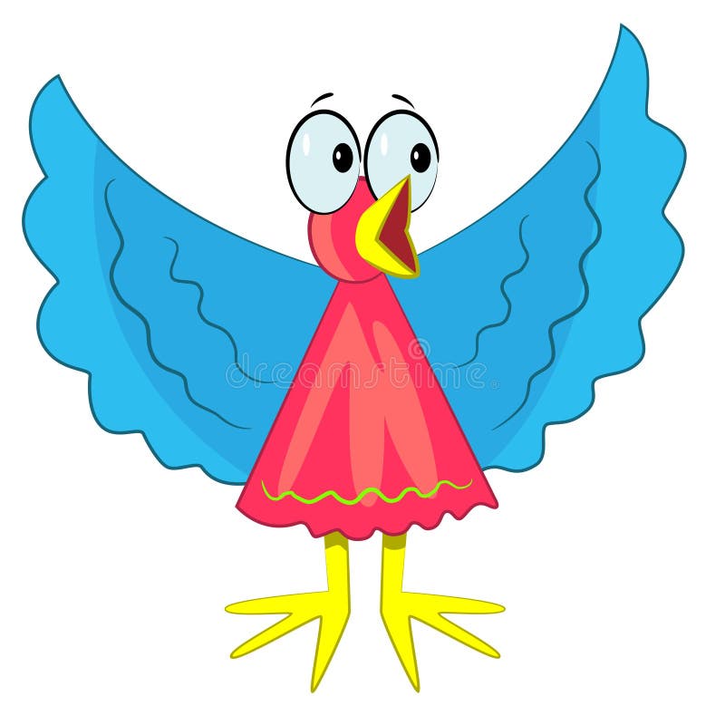 Crying Bird Icon. Singing Farm Bird Stock Vector - Illustration of ...