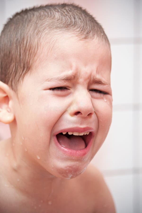 Crying boy stock image. Image of anger, front, crying - 18035777
