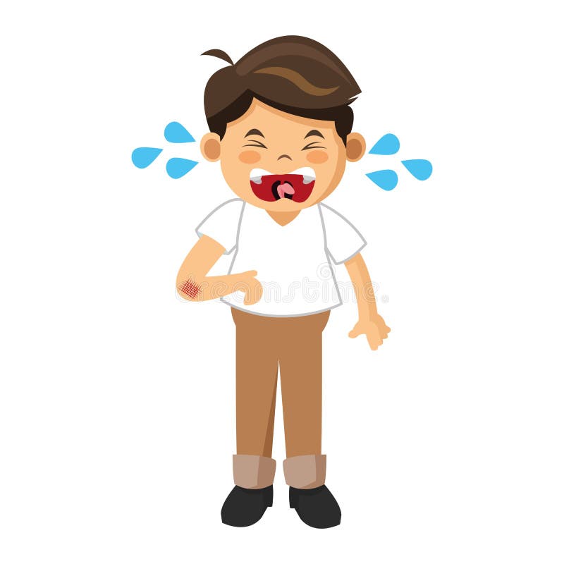 Crying boy icon stock illustration. Illustration of tears - 73752011