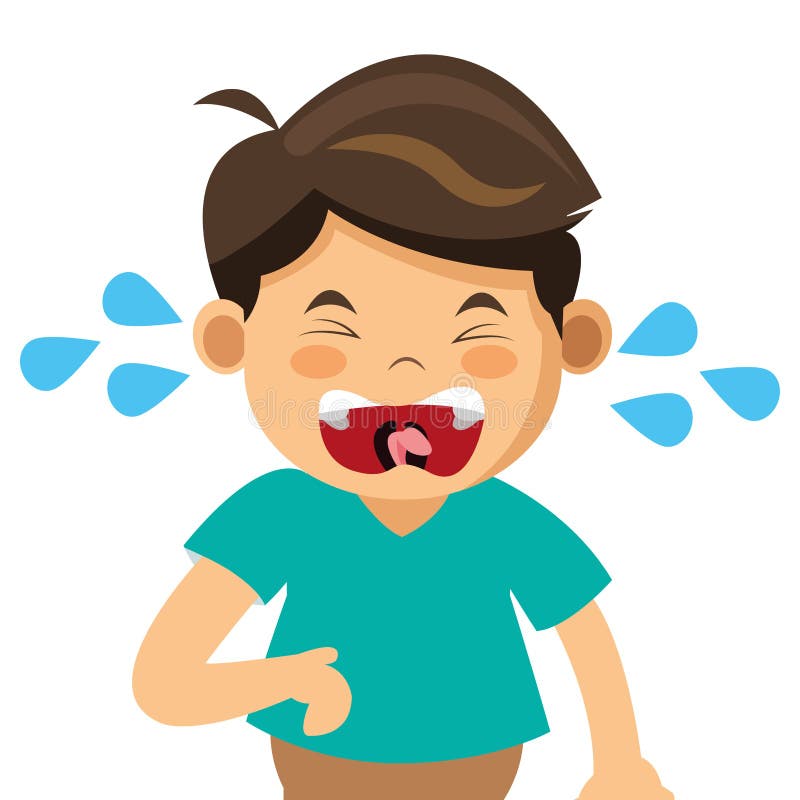 Crying boy icon stock illustration. Illustration of young - 73752149