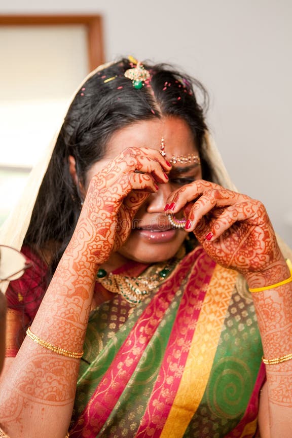 Crying Bride stock photo. Image of hands, wedding, beauty - 10539036