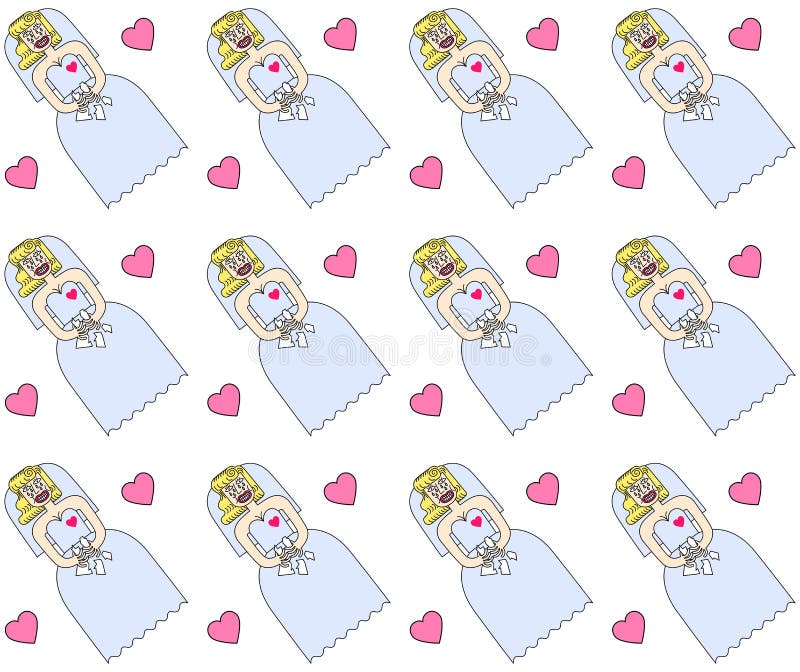 Crying bride stock vector. Illustration of dress, bride - 84700068