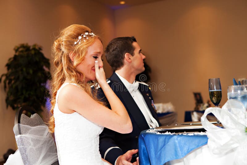 Crying Bride stock photo. Image of hands, wedding, beauty - 10539036