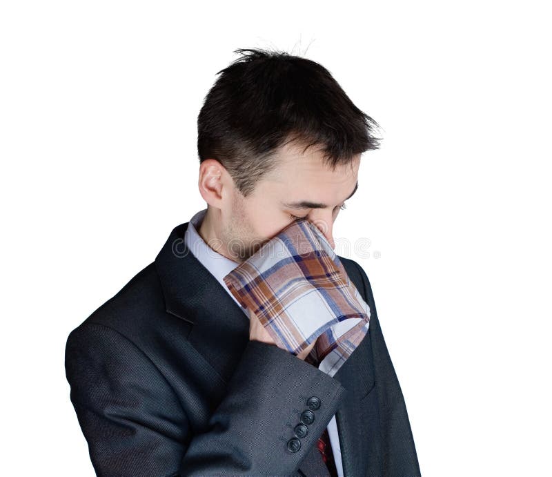 Crying businessman stock photo. Image of guilt, isolated - 15109554