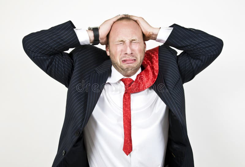 Crying Businessman Stock Image - Image: 6073881