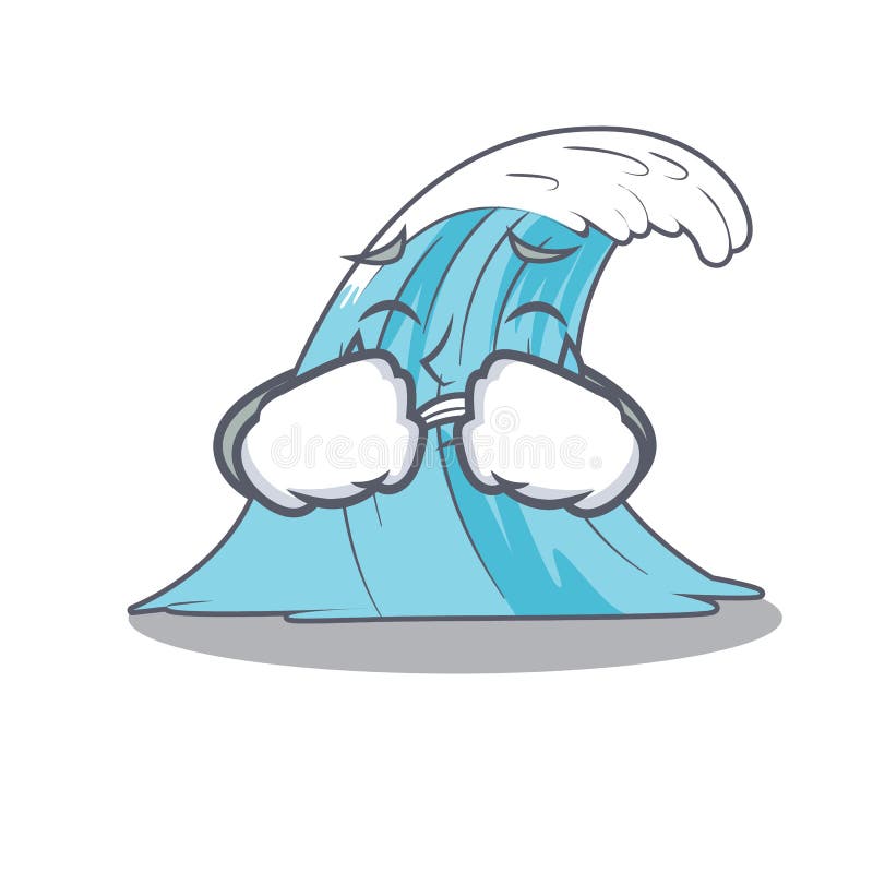 Crying Cartoon Blue Wave Surf Stock Vector - Illustration of expression ...