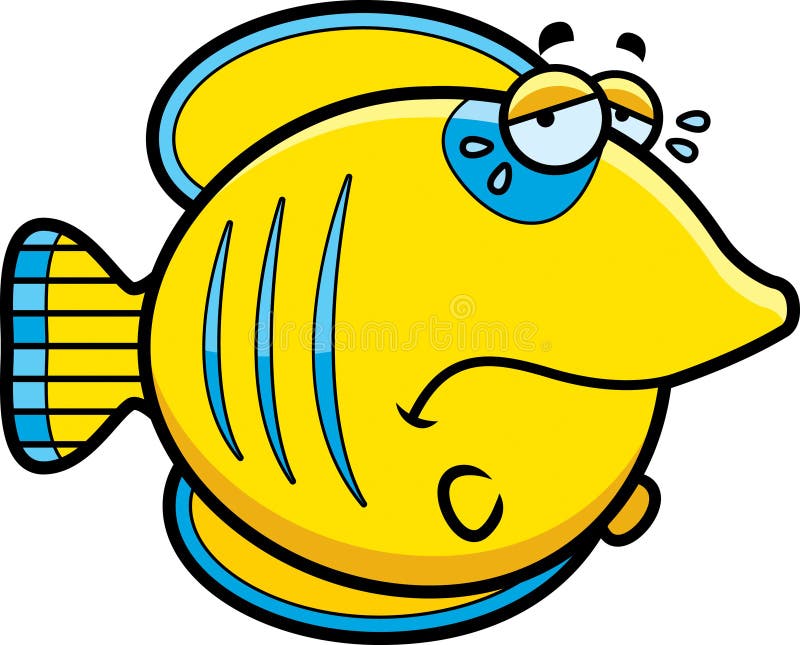Crying Cartoon Butterflyfish Stock Vector - Illustration of ...