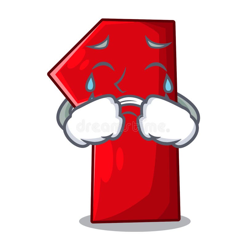 Crying Number Eight Made with Cartoon Shaped Stock Vector ...